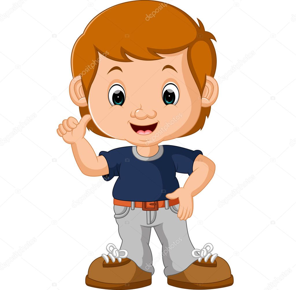 Lindo chico de dibujos animados Vector de Stock de ©hermandesign2015 ...