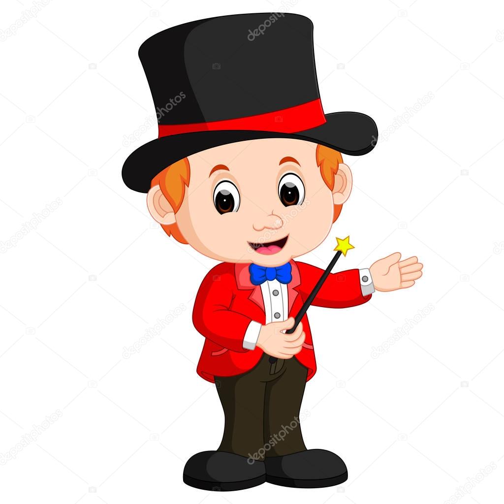 Animado: niño mago | Caricatura de niño mago — Vector de stock ... Animado: niño mago | Caricatura de niño mago — Vector de stock ...
