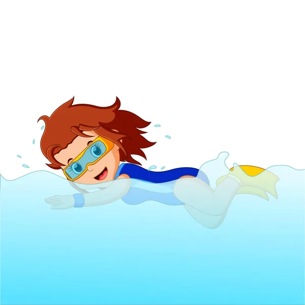 Nadar dibujo animado imágenes de stock de arte vectorial | Depositphotos