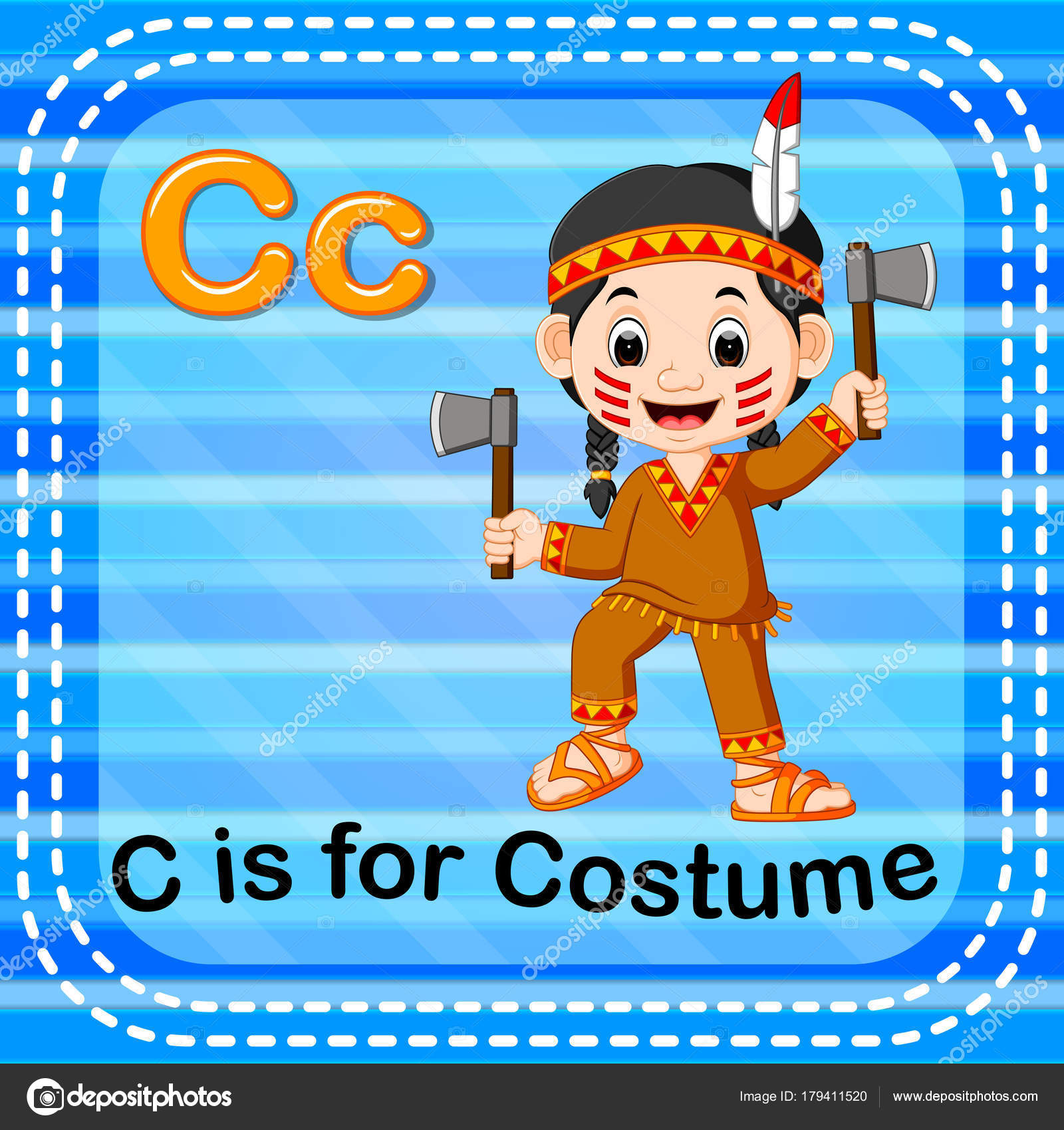 Flashcard Letter Costume Stock Vector Image By ©hermandesign2015gmail