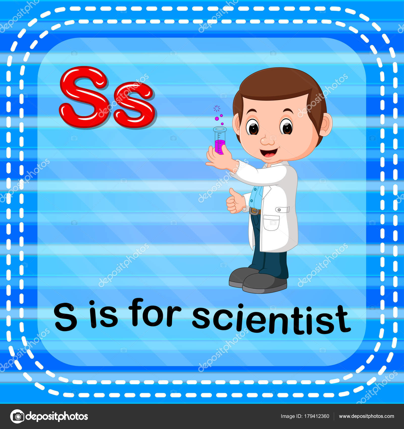 Flashcard Letter Scientist Stock Vector Image by ©hermandesign2015 ...