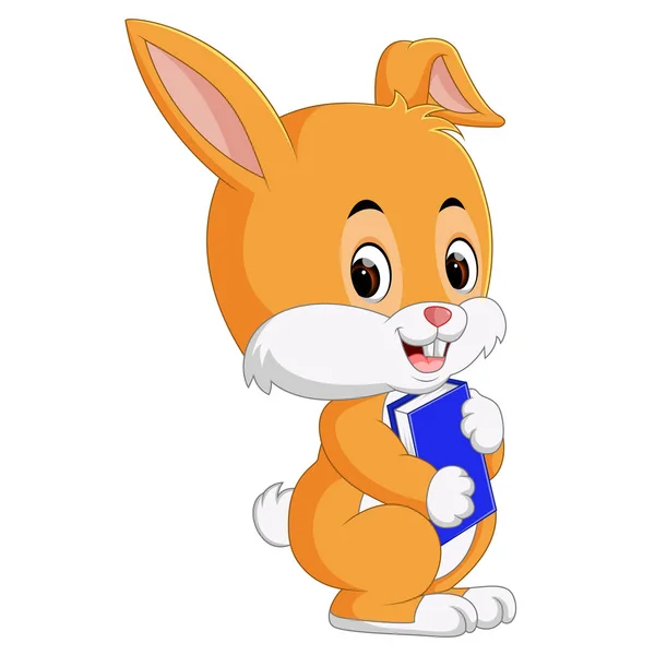 Rabbit Cartoon Holding Book Stock Vector Image by ©hermandesign2015 ...