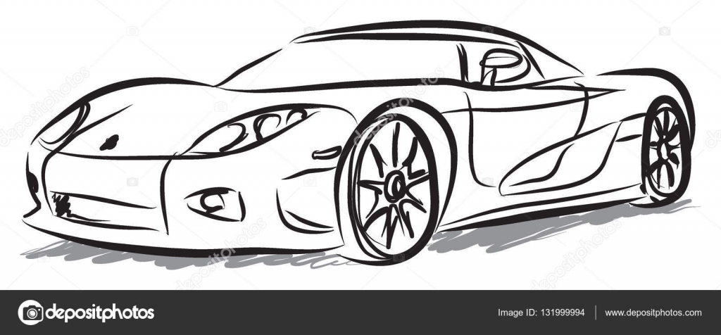 Racing car stroke illustration Stock Vector Image by ©MoniQcCa #131999994