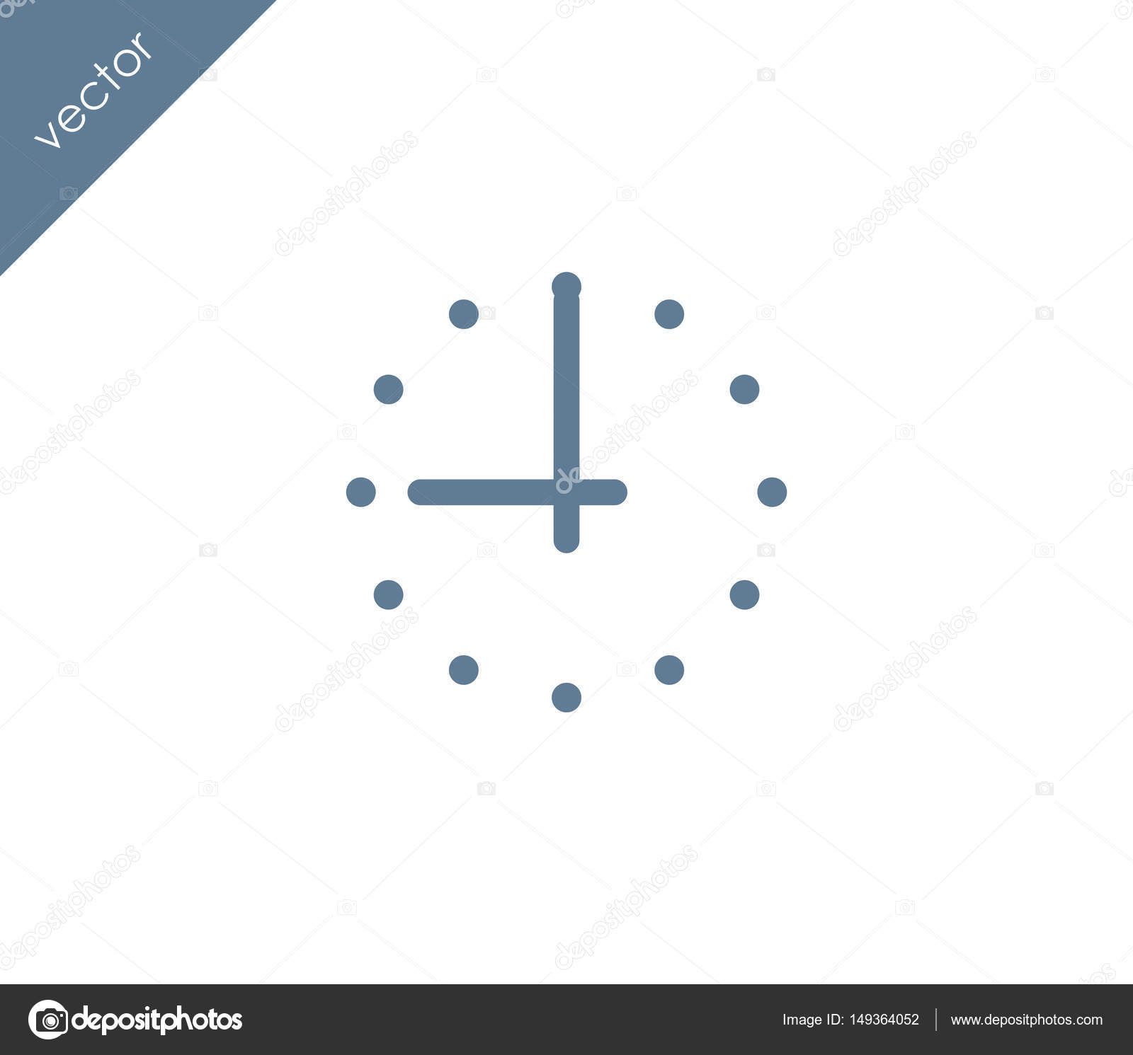Time flat icon — Stock Vector © signsandsymbols@email.com #149364052