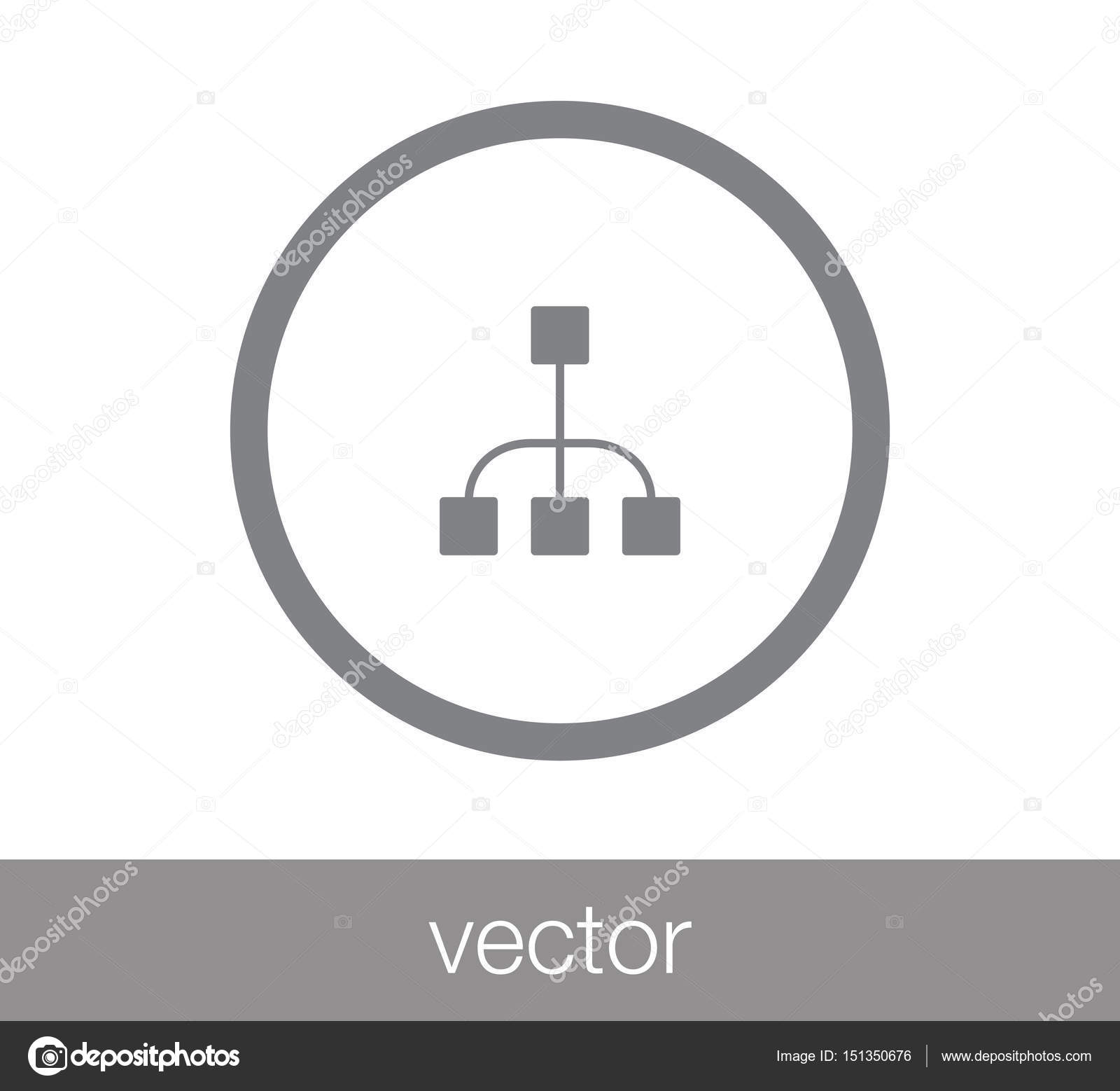 Hierarchy icon. Network icon. Stock Vector Image by ©signsandsymbols ...