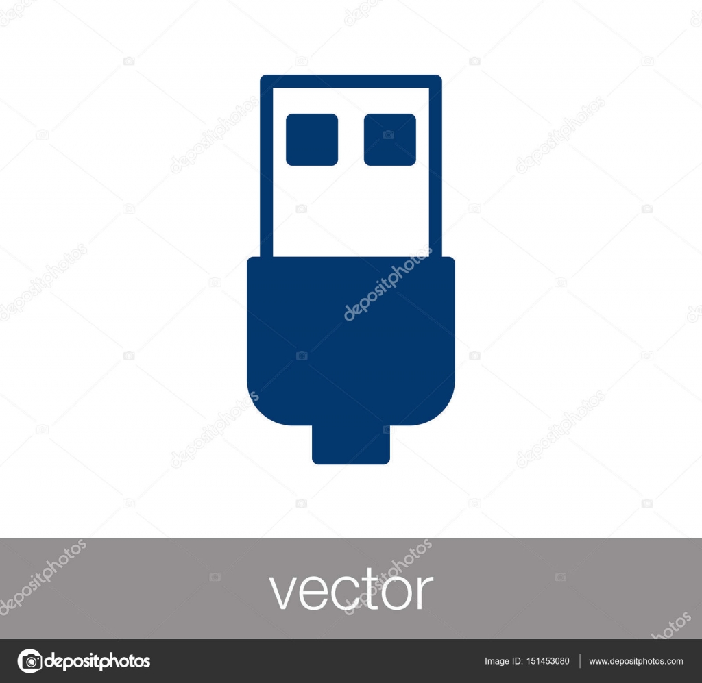 USB connector icon Stock Vector Image by ©signsandsymbols@email.com ...
