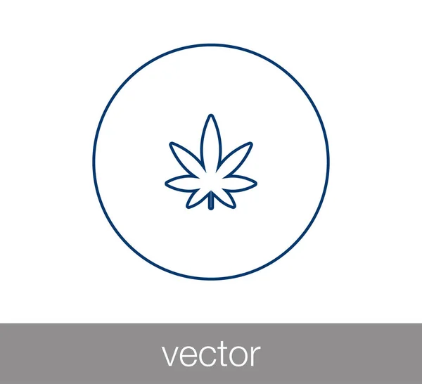 Cannabis simple icon — Stock Vector © signsandsymbols@email.com #152024494