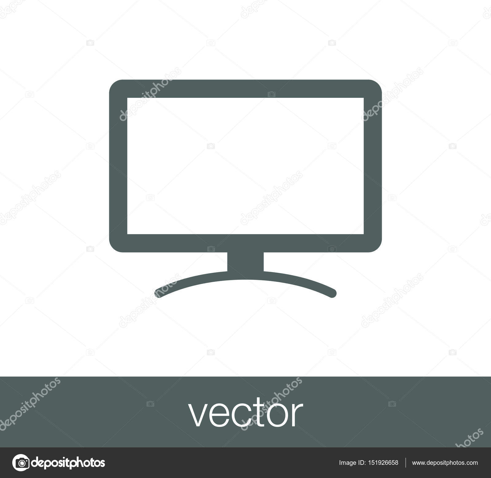 Display flat icon. Stock Vector by ©signsandsymbols@email.com 151926658