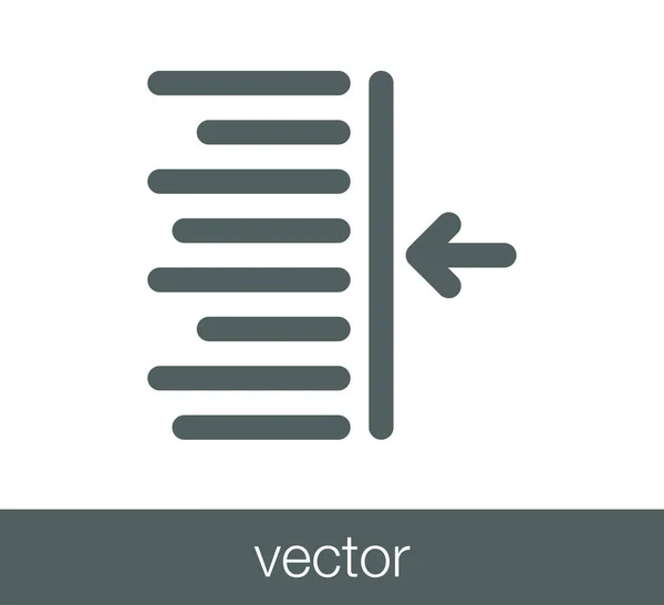 Decrease Indent icon — Stock Vector © signsandsymbols@email.com #152024476