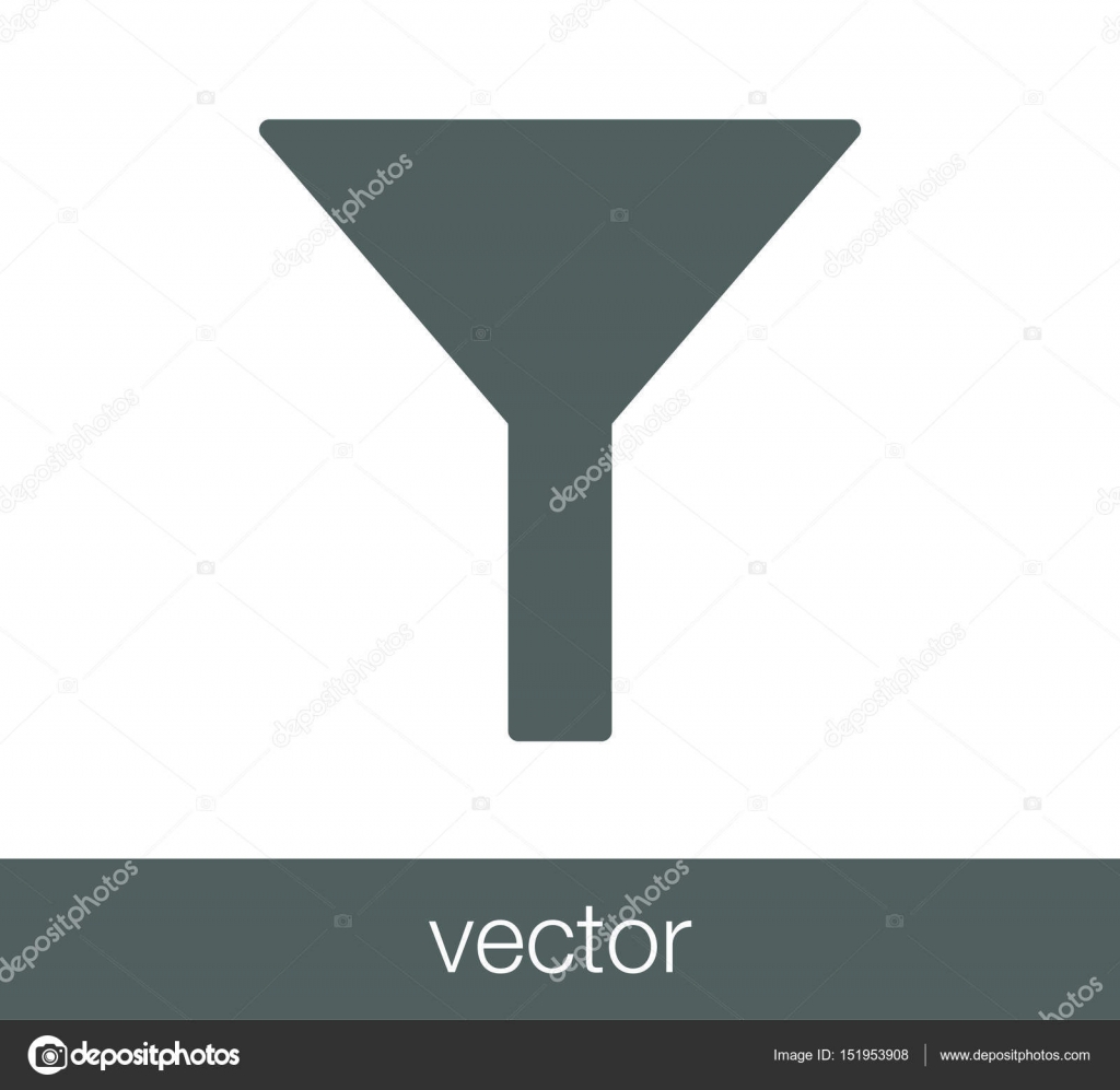 Funnel flat icon Stock Vector Image by ©signsandsymbols@email.com ...