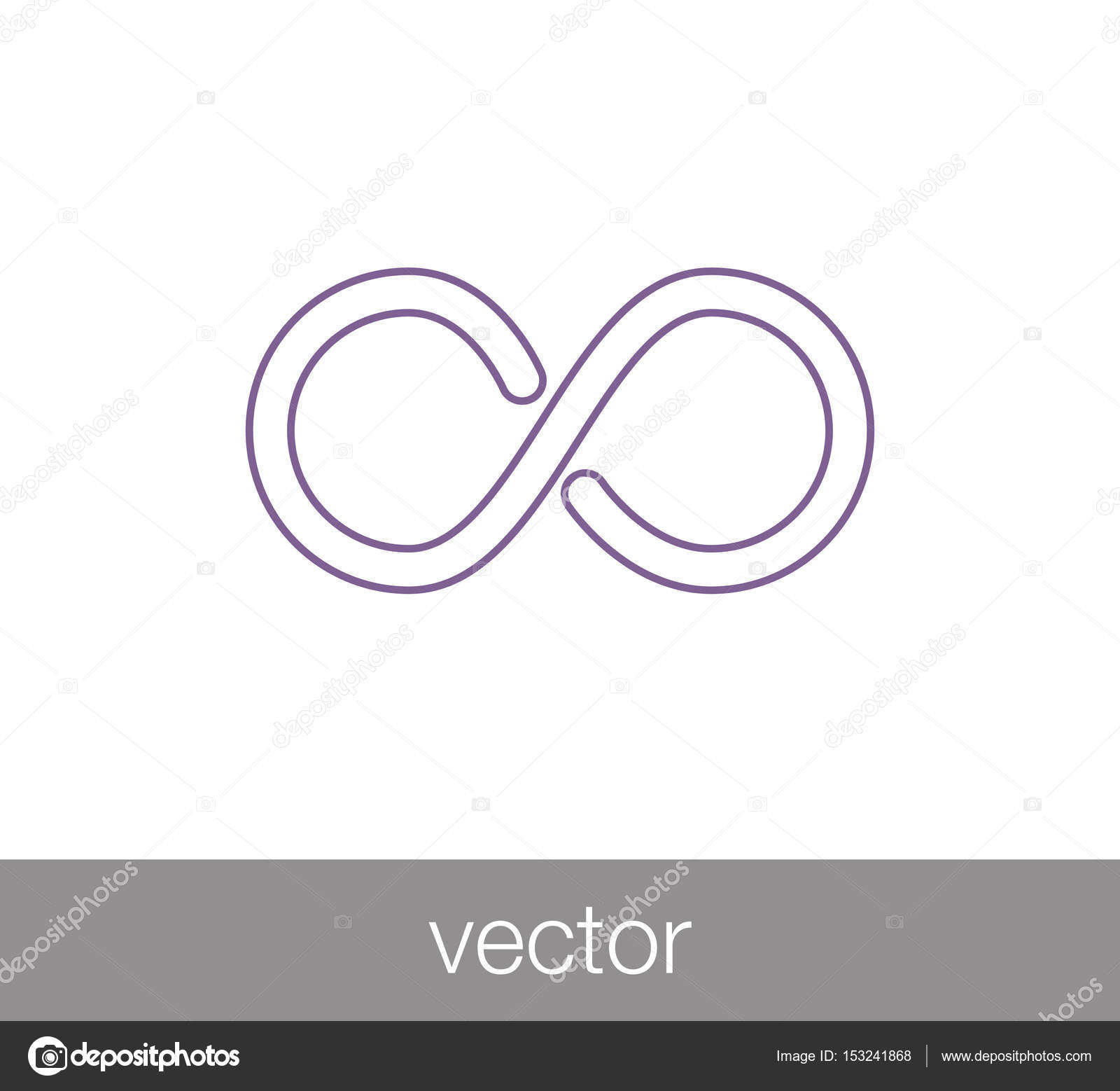 Icono De Signos Infinitos Ilustración Vectorial — Vector De Stock