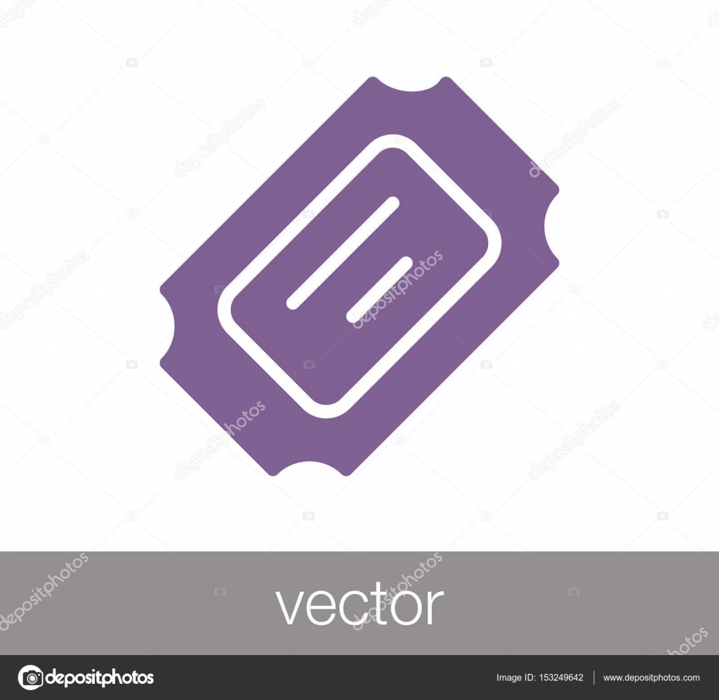 Ticket icono plano Vector de Stock de ©signsandsymbols@email.com 153249642