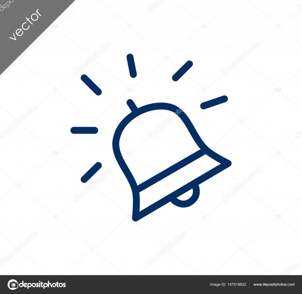 Alert bell icon — Stock Vector © signsandsymbols@email.com #167519822