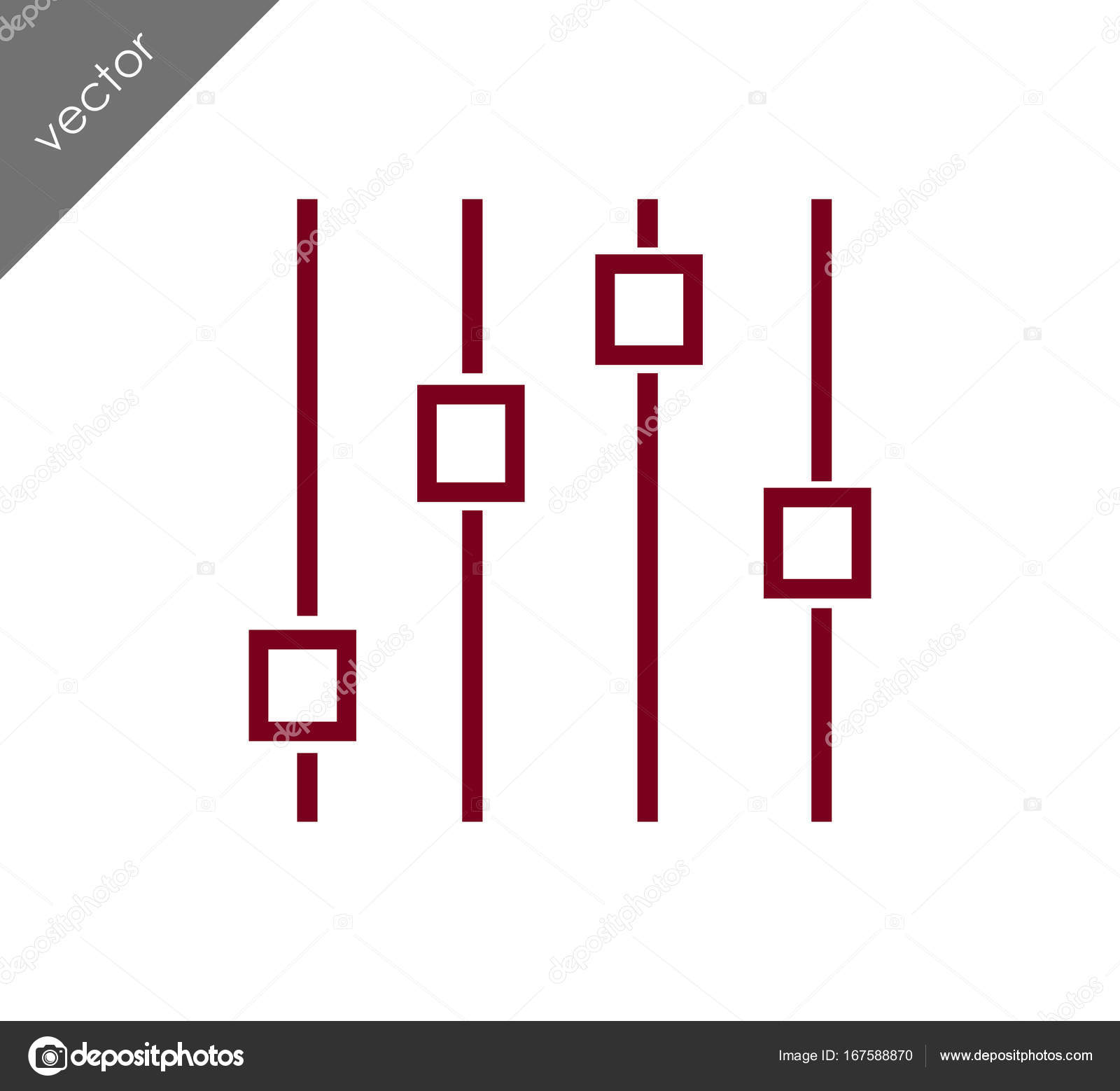 Adjustment levels icon Stock Vector by ©signsandsymbols@email.com 167588870