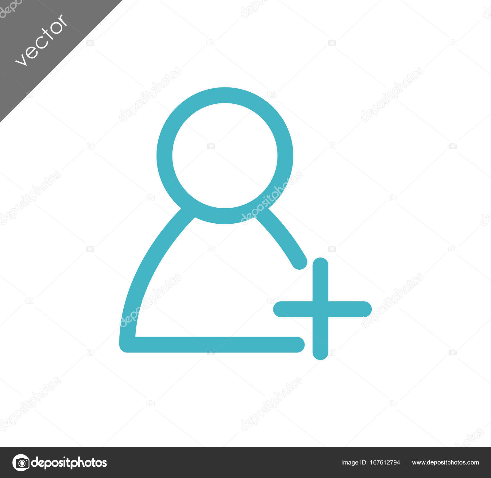 Add user icon — Stock Vector © signsandsymbols@email.com #167612794