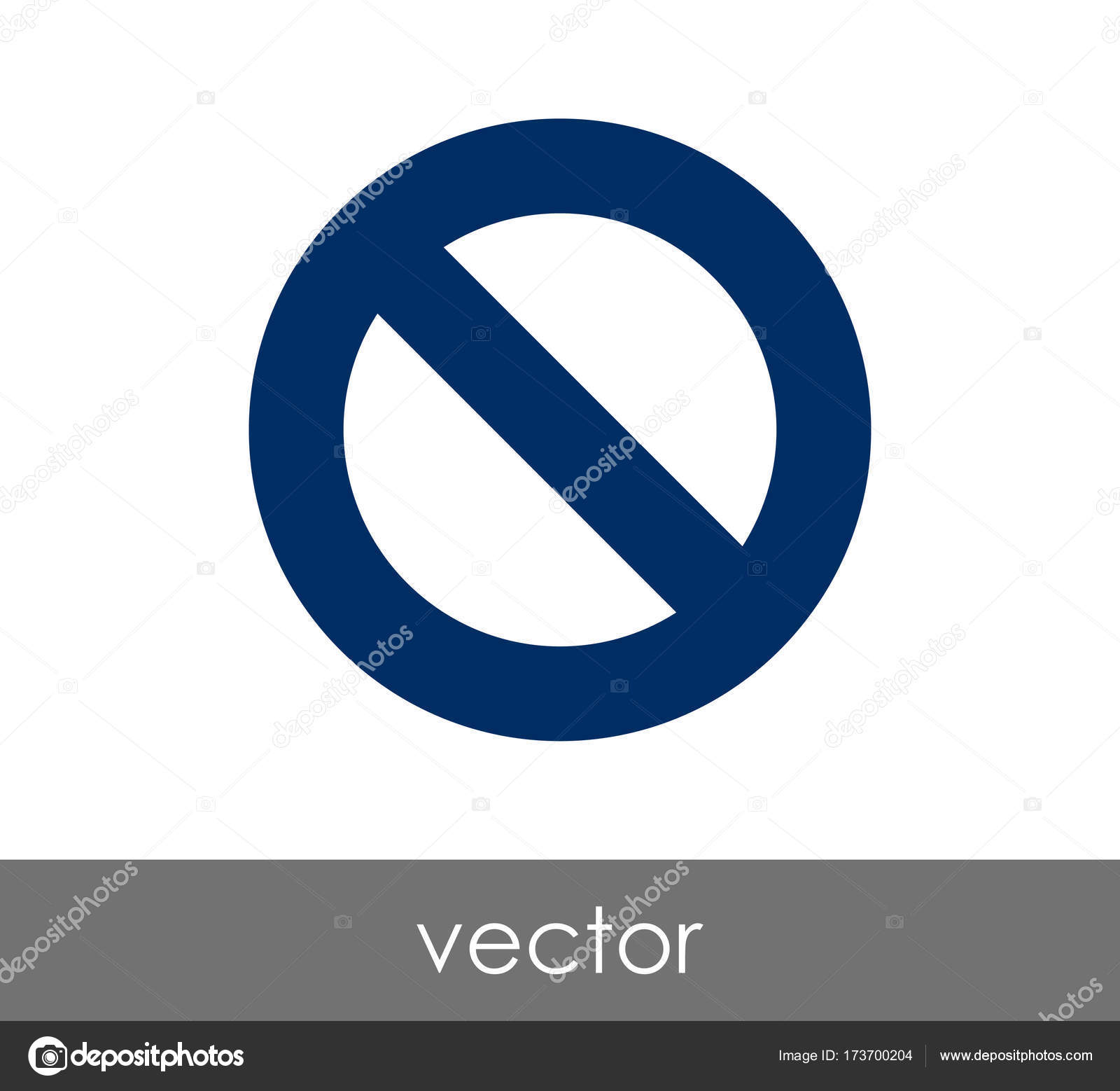Forbidden sign circle icon — Stock Vector © signsandsymbols@email.com ...