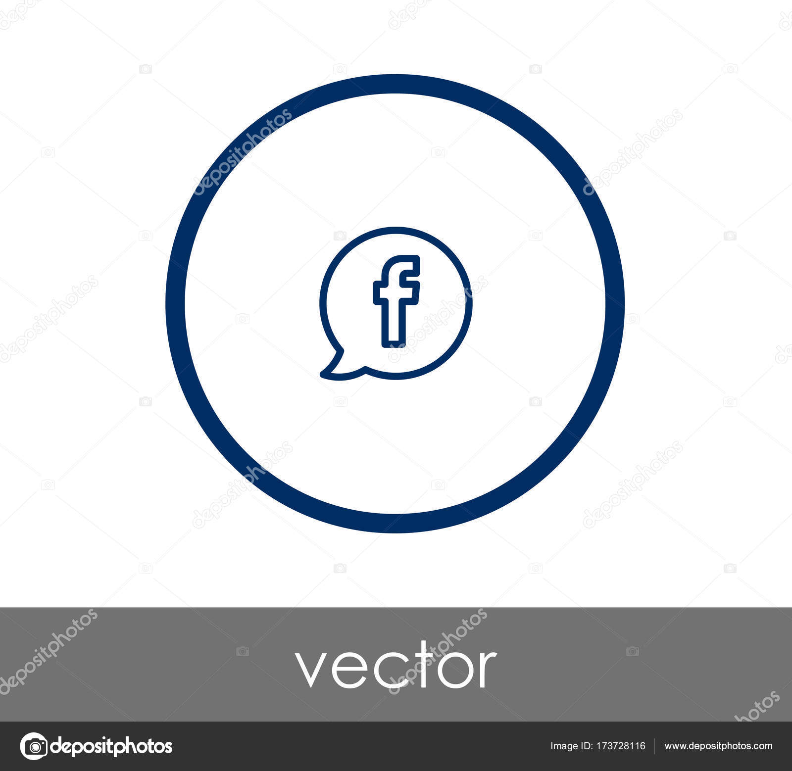 Facebook logo icon Stock Vector Image by ©signsandsymbols@email.com ...