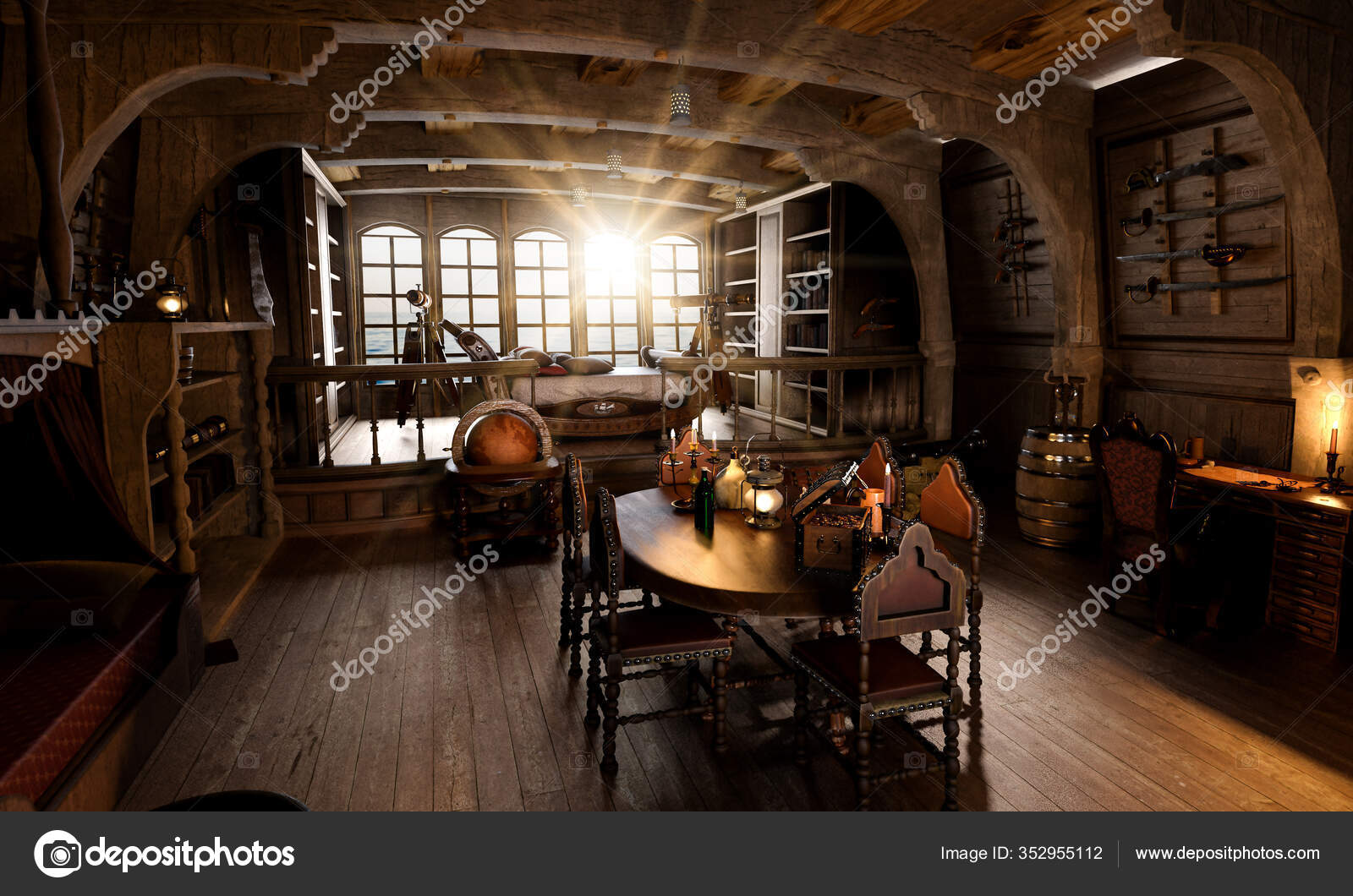 Pirate Ship Below Deck