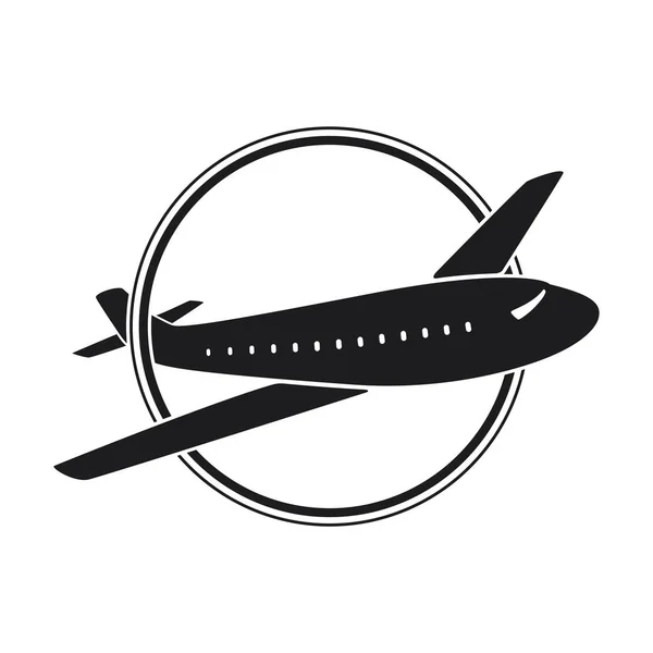 Flying Airplane Icon White Background Stock Vector by ©dreamcreation01 ...