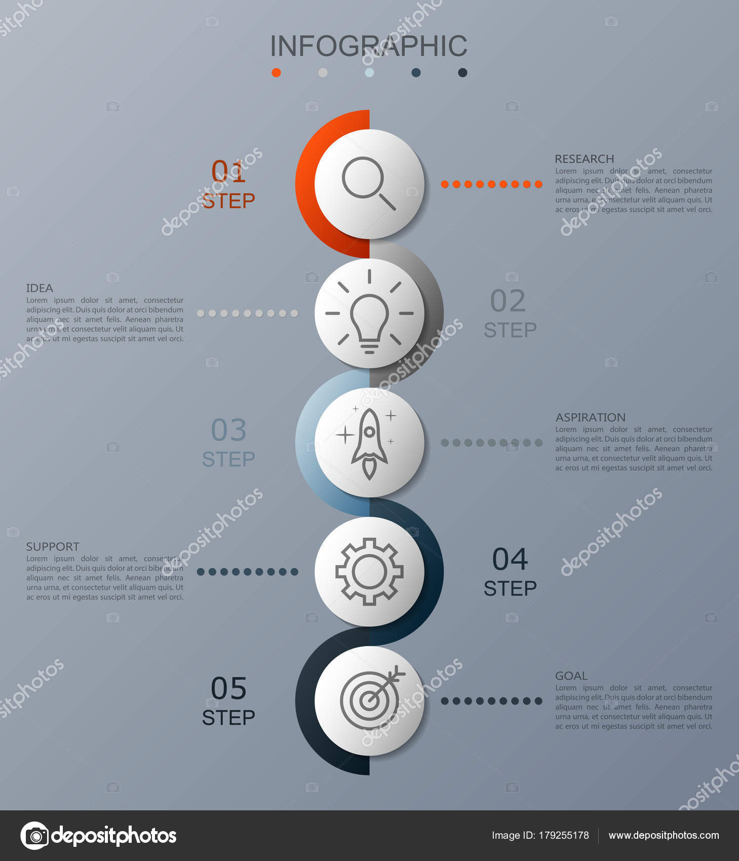 Infographic Option Banner Step Stock Vector by ©dreamcreation01 179255178