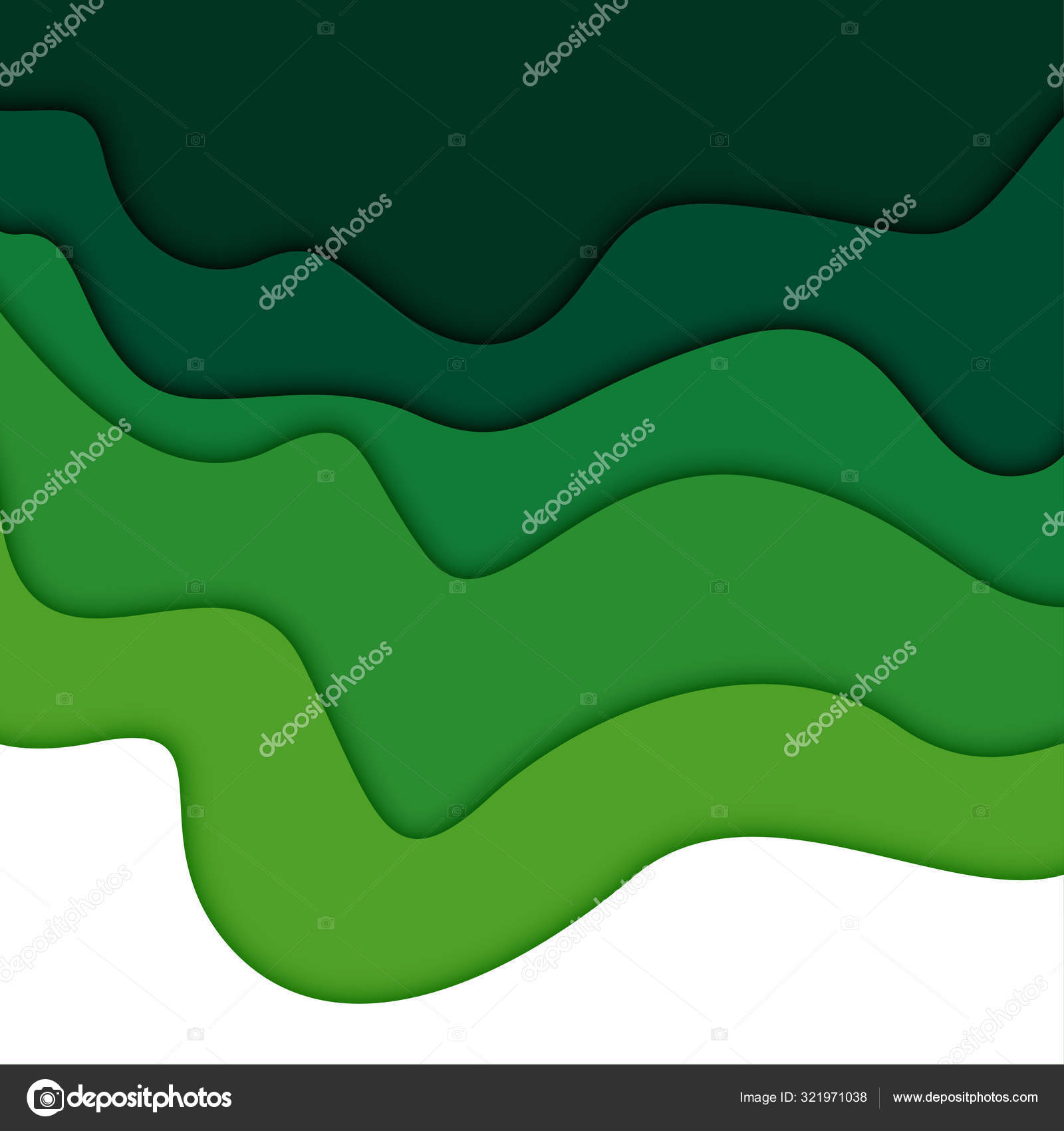 3D abstract background and paper cut shapes, vector illustration Stock ...