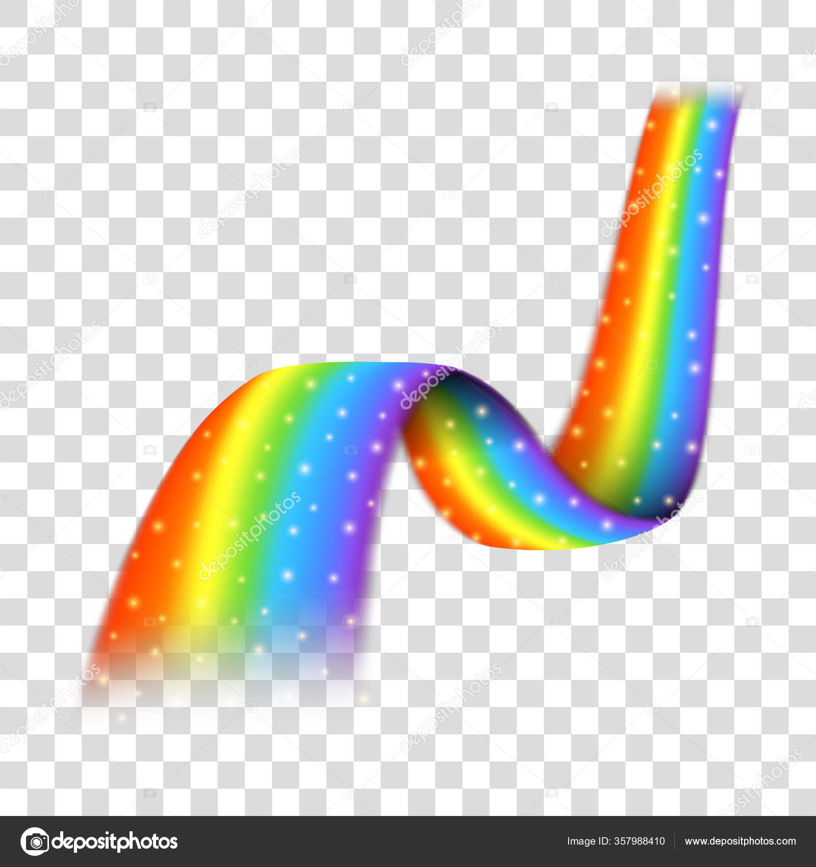 Rainbow Icon Isolated Transparent Background Stock Vector Image by ...