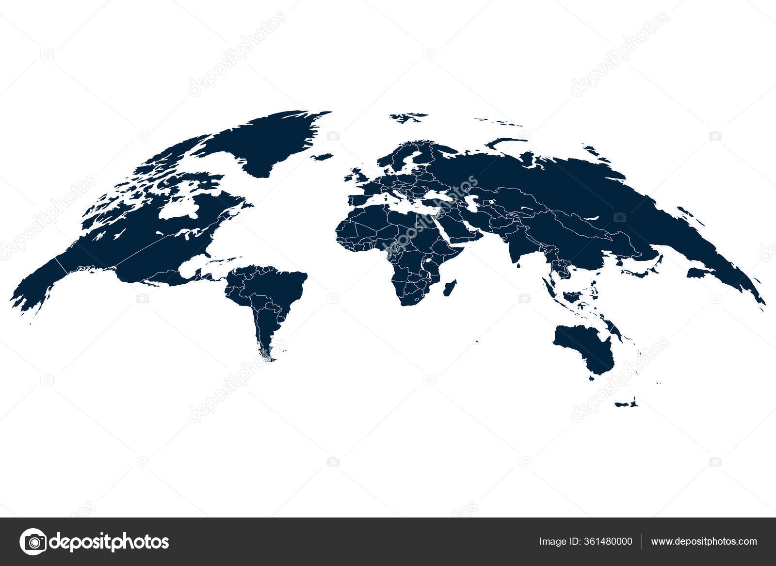 Mapa Del Mundo Mapa Mundial Globo Ilustración Vectorial Vector de stock ...