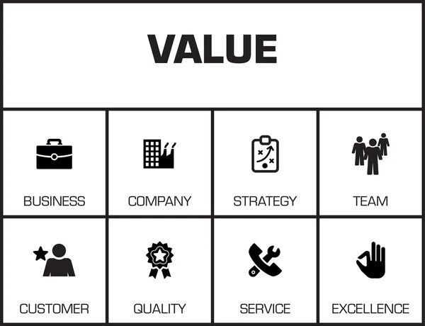 Core value icons Vector Art Stock Images | Depositphotos