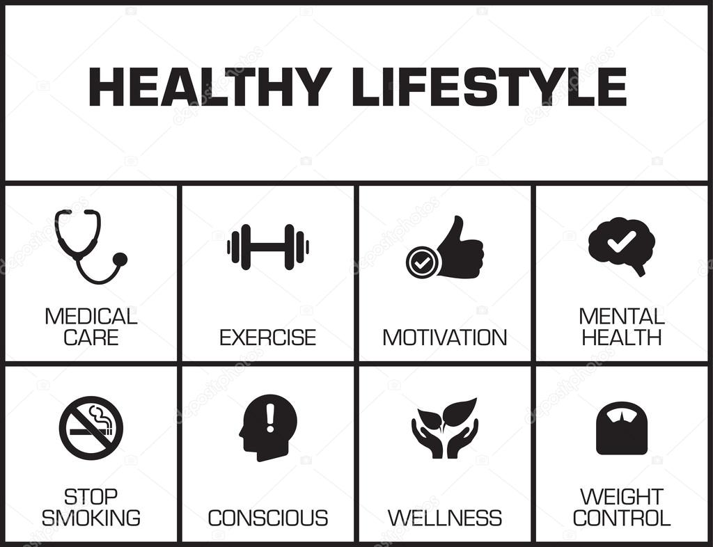 Healthy Lifestyle. Chart Stock Vector Image by ©garagestock #128430212