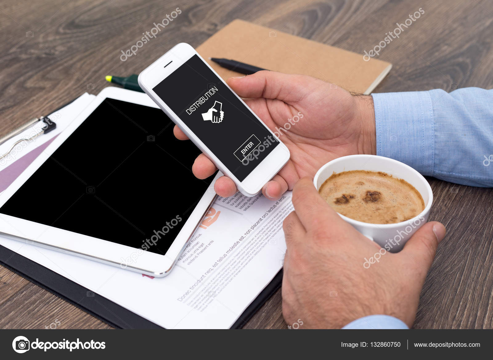 DISTRIBUTION CONCEPT ON SCREEN Stock Photo by ©garagestock 132860750