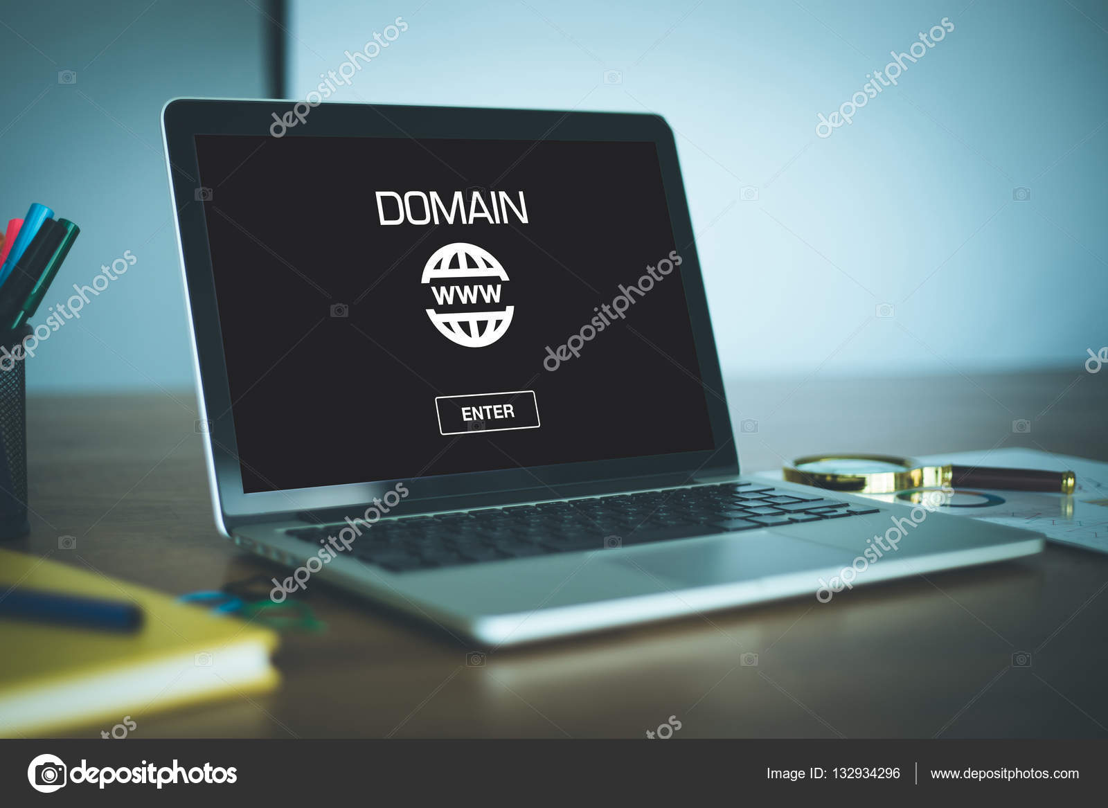 DOMAIN CONCEPT on screen — Stock Photo © garagestock #132934296