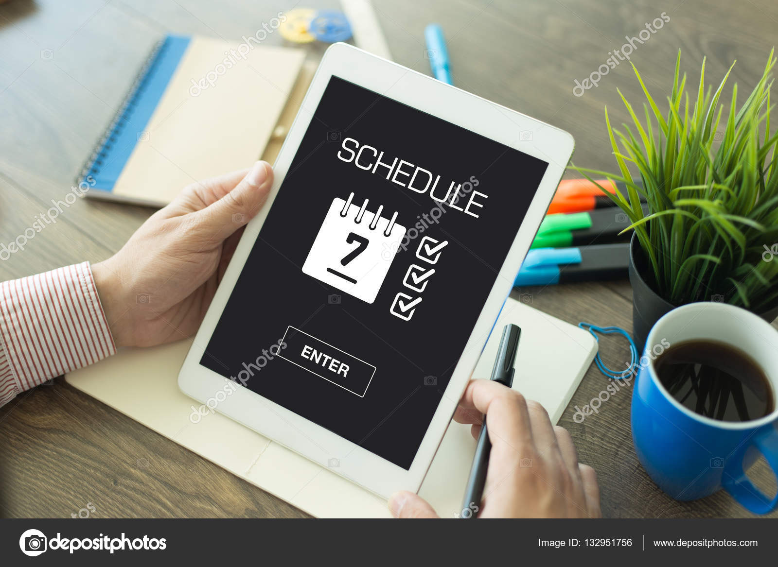 SCHEDULE CONCEPT on screen — Stock Photo © garagestock #132951756