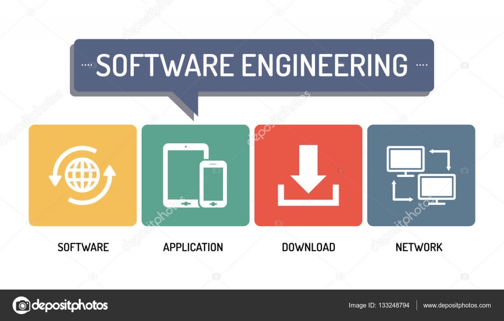SOFTWARE ENGINEERING - ICON SET — Stock Vector © garagestock #133248794