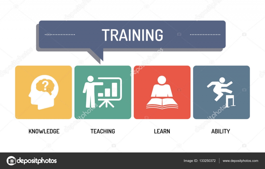 TRAINING - ICON SET — Stock Vector © garagestock #133250372
