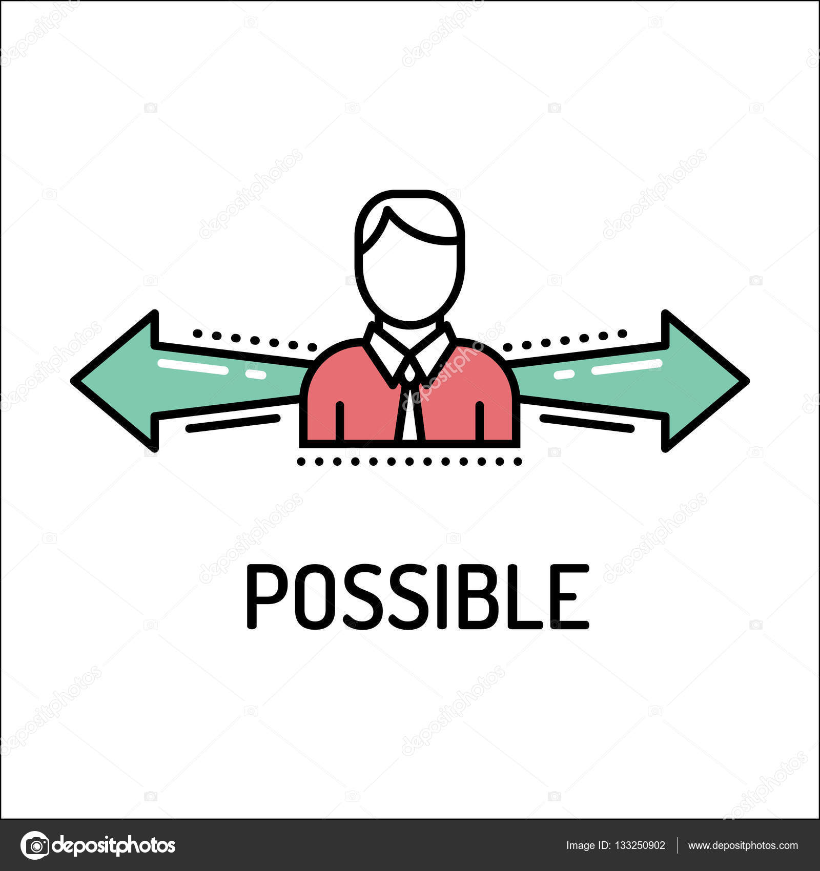 Possible Line Icon Stock Vector Image by ©garagestock #133250902