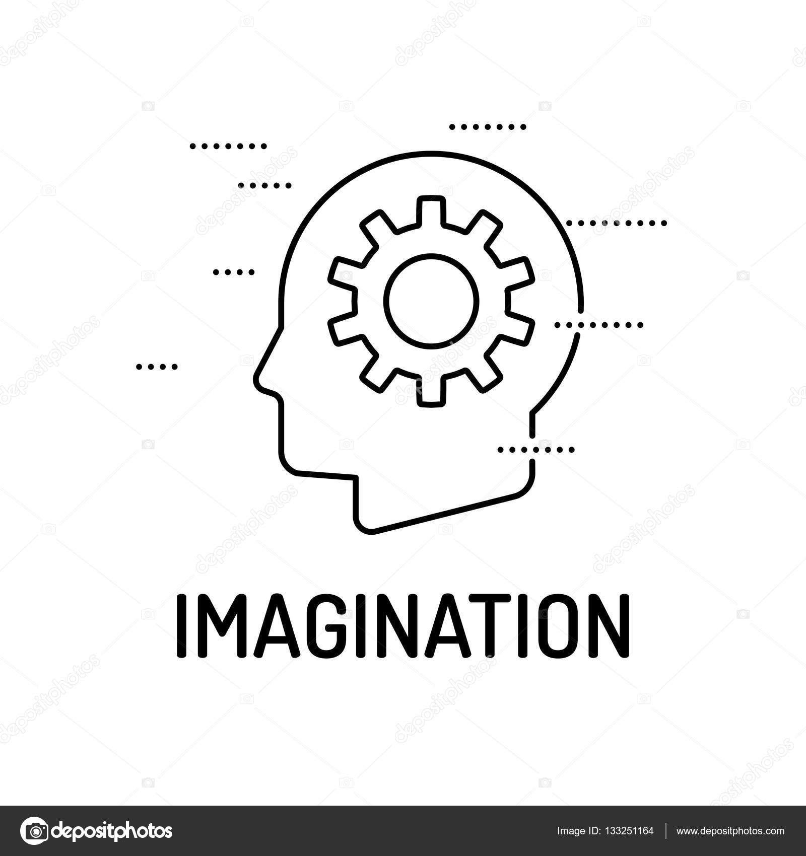 IMAGINATION Line icon — Stock Vector © garagestock #133251164