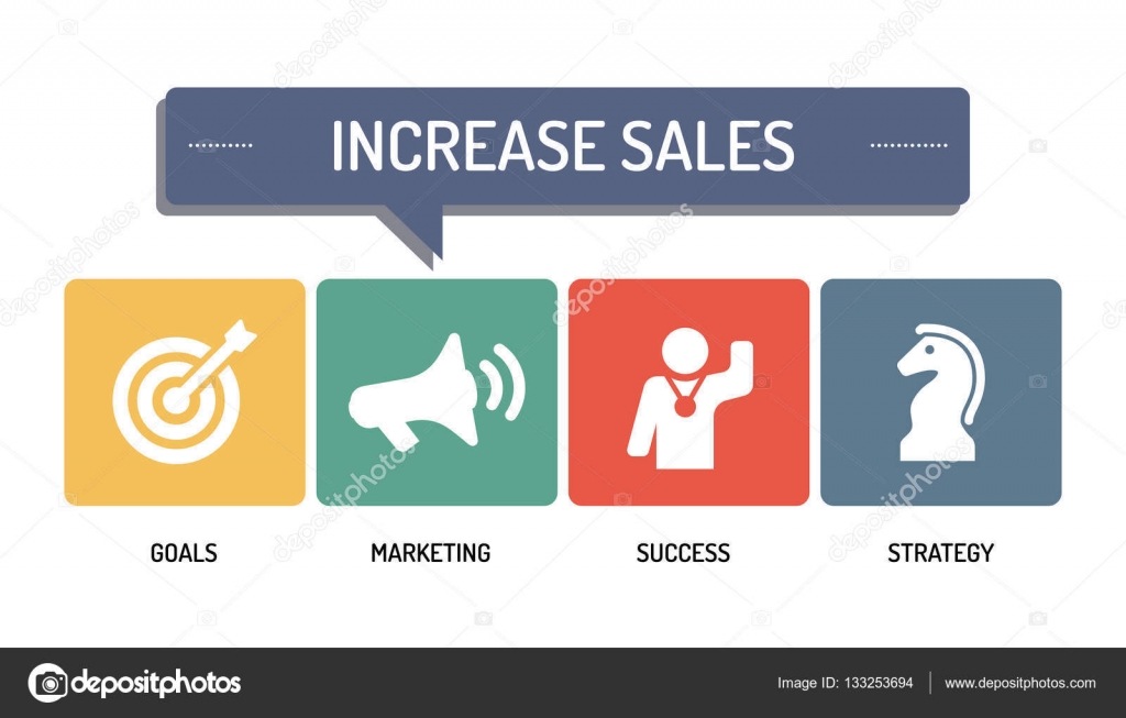 INCREASE SALES - ICON SET — Stock Vector © garagestock #133253694