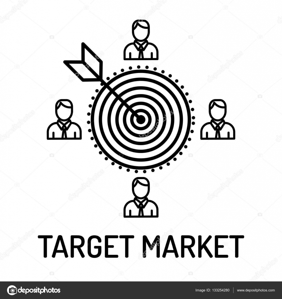 Target Market Line Icon — Stock Vector © garagestock #133254280 Target Market Line Icon — Stock Vector © garagestock #133254280