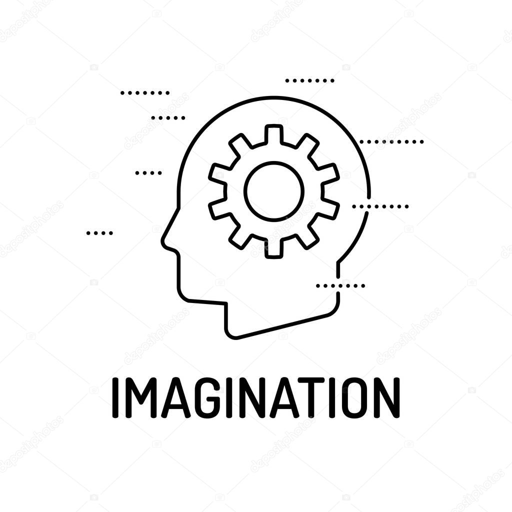 IMAGINATION Line icon — Stock Vector © garagestock #133251164