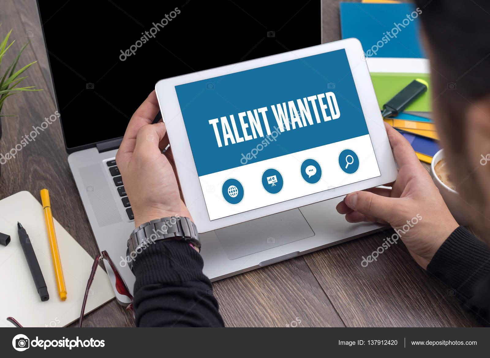 TALENT WANTED SCREEN — Stock Photo © garagestock #137912420