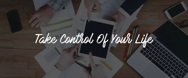 TAKE CONTROL OF YOUR LIFE - Stock Image - Everypixel