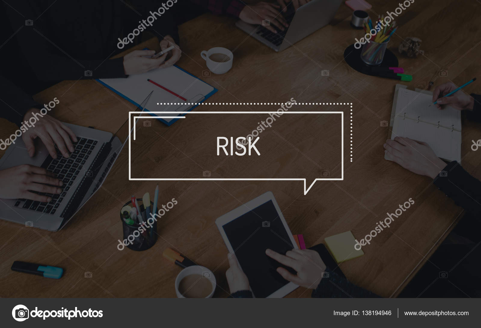 BUSINESS TEAMWORK WORKING OFFICE BRAINSTORMING RISK CONCEPT — Stock ...