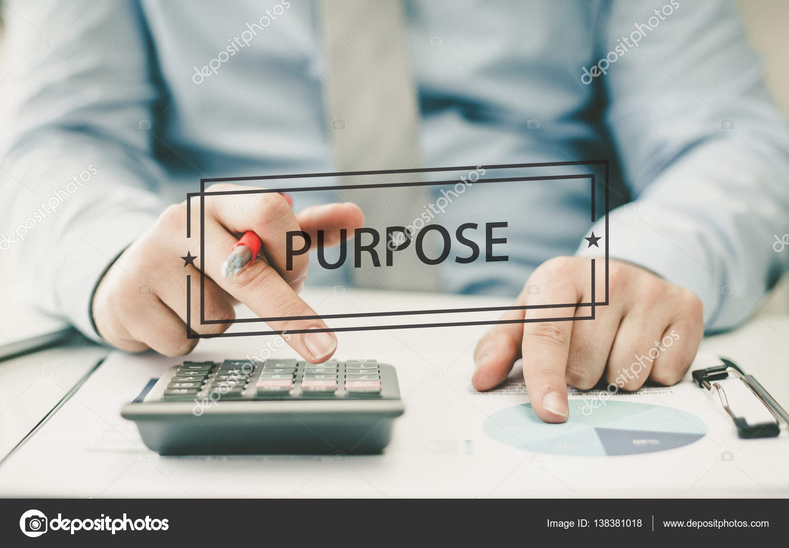 Accountant at work and sign — Stock Photo © garagestock #138381018