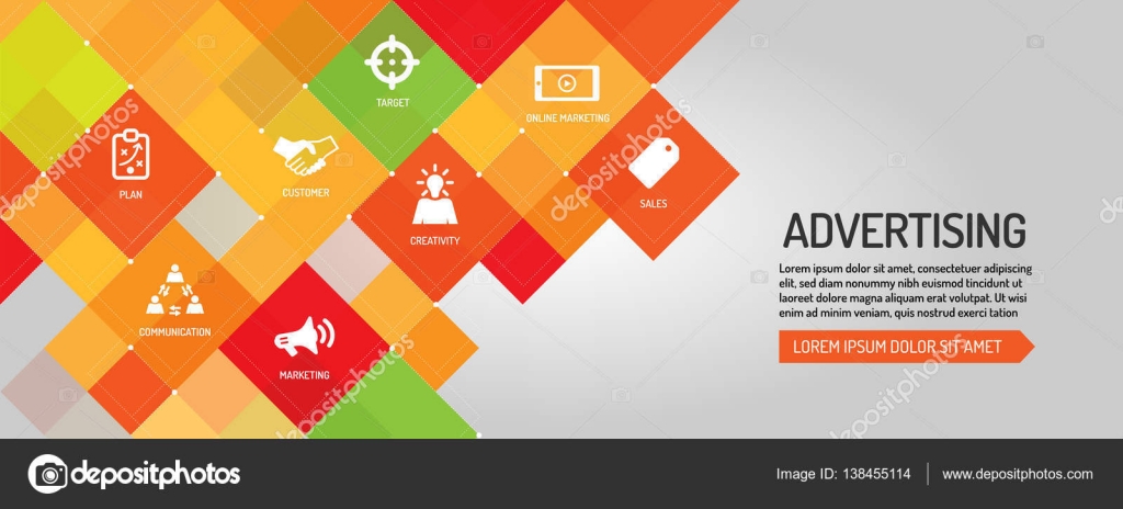 Advertising simple banner — Stock Vector © garagestock #138455114