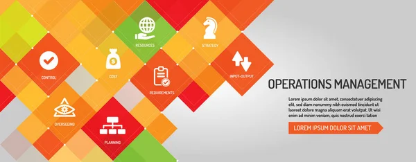 Operations Management Infographic Icon Set Stock Vector by ©garagestock ...