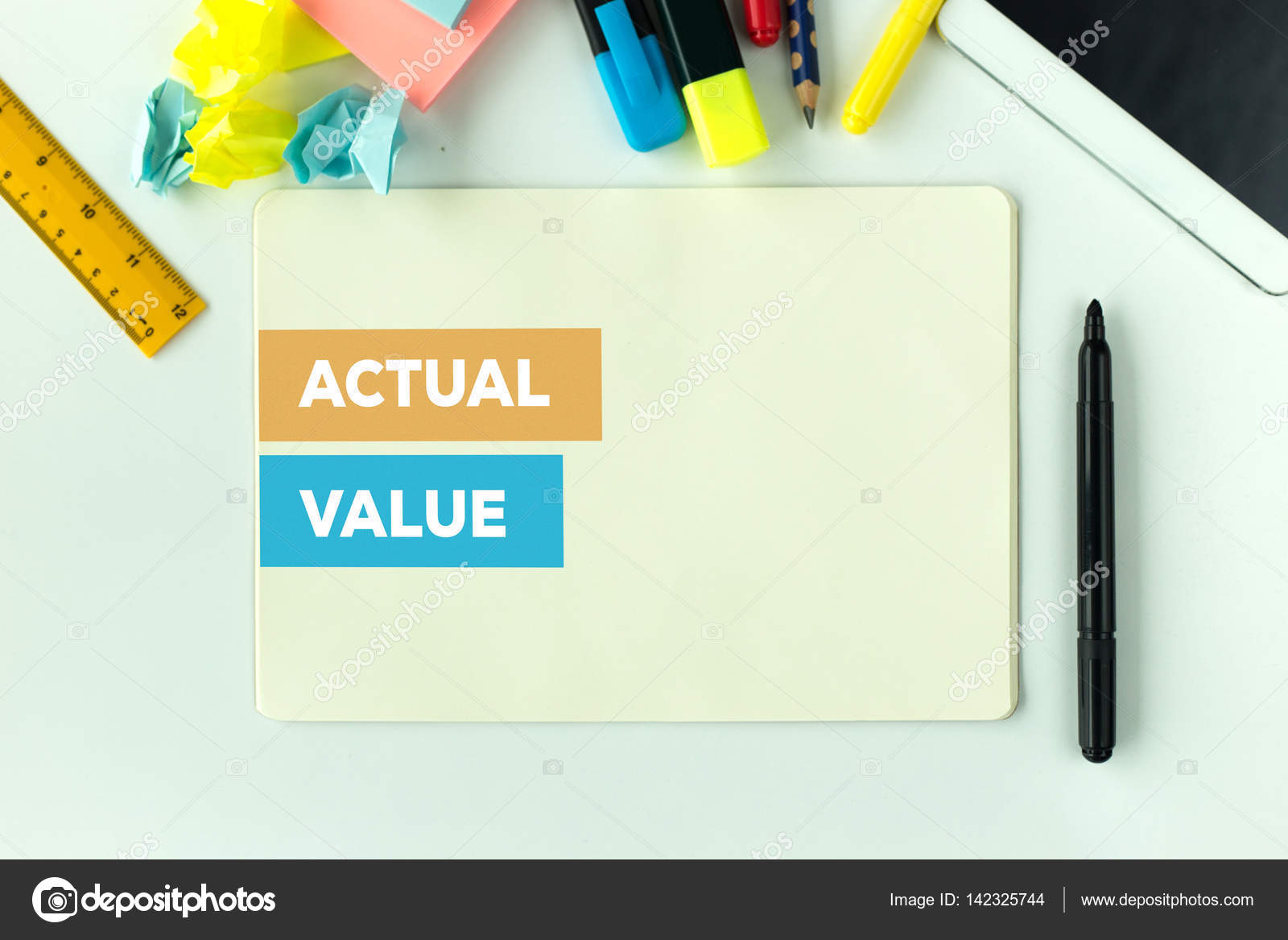 ACTUAL VALUE CONCEPT — Stock Photo © garagestock #142325744