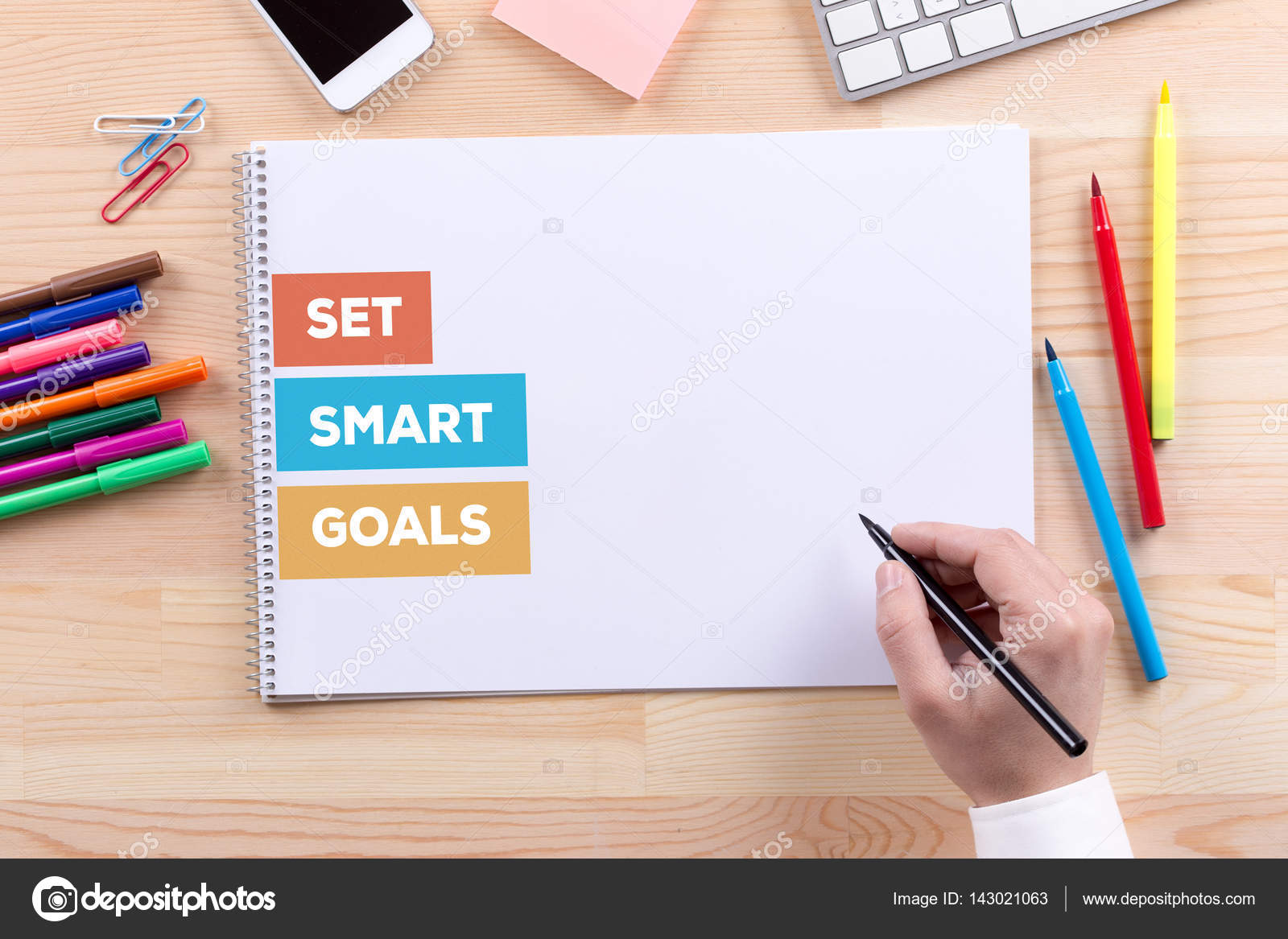 Establecer metas inteligentes Concepto — Foto de stock © garagestock ...