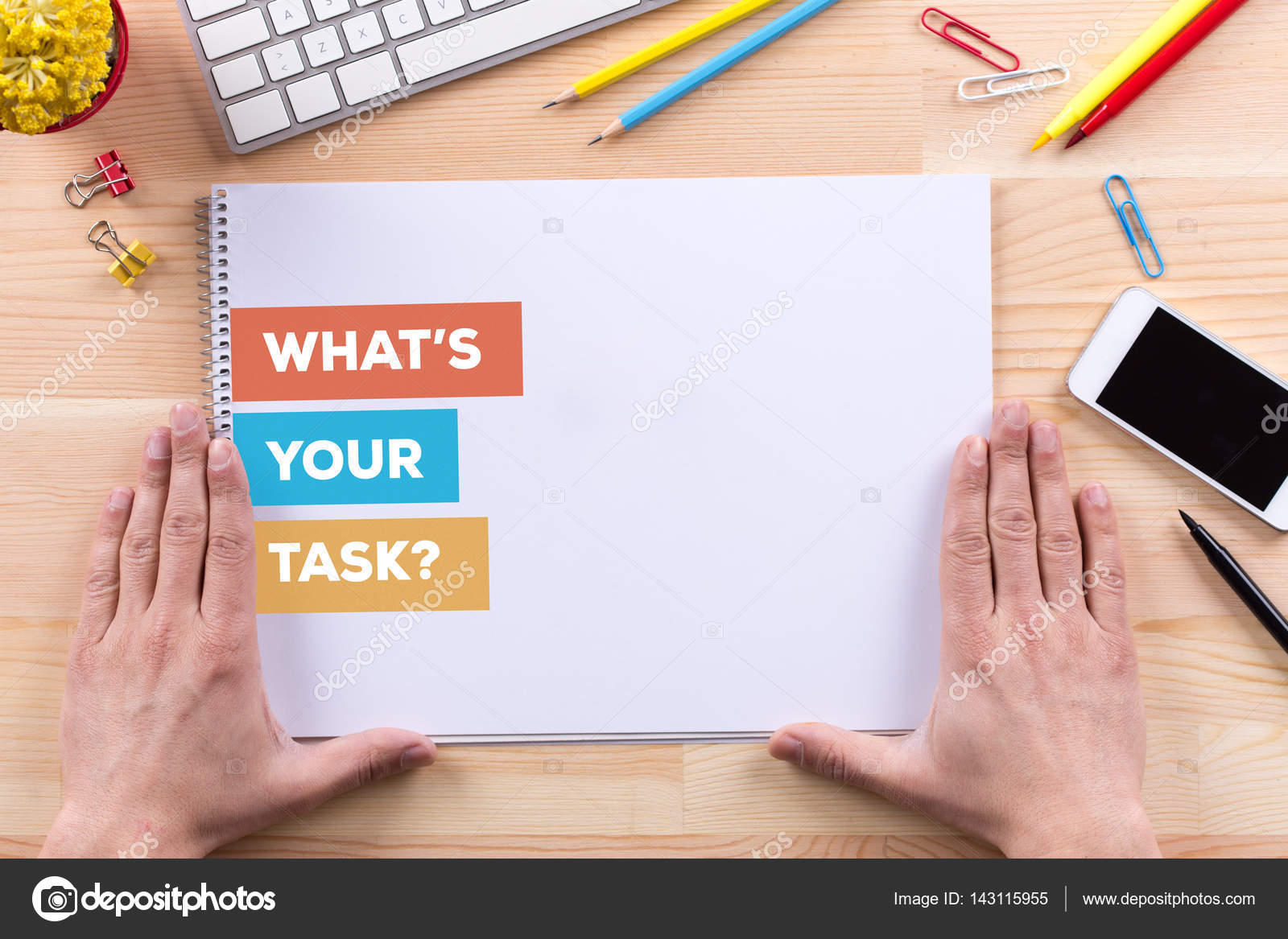 WHATS YOUR TASK CONCEPT Stock Photo by ©garagestock 143115955