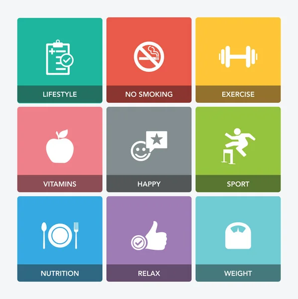 Healthy Lifestyle. Chart Stock Vector Image by ©garagestock #128430212