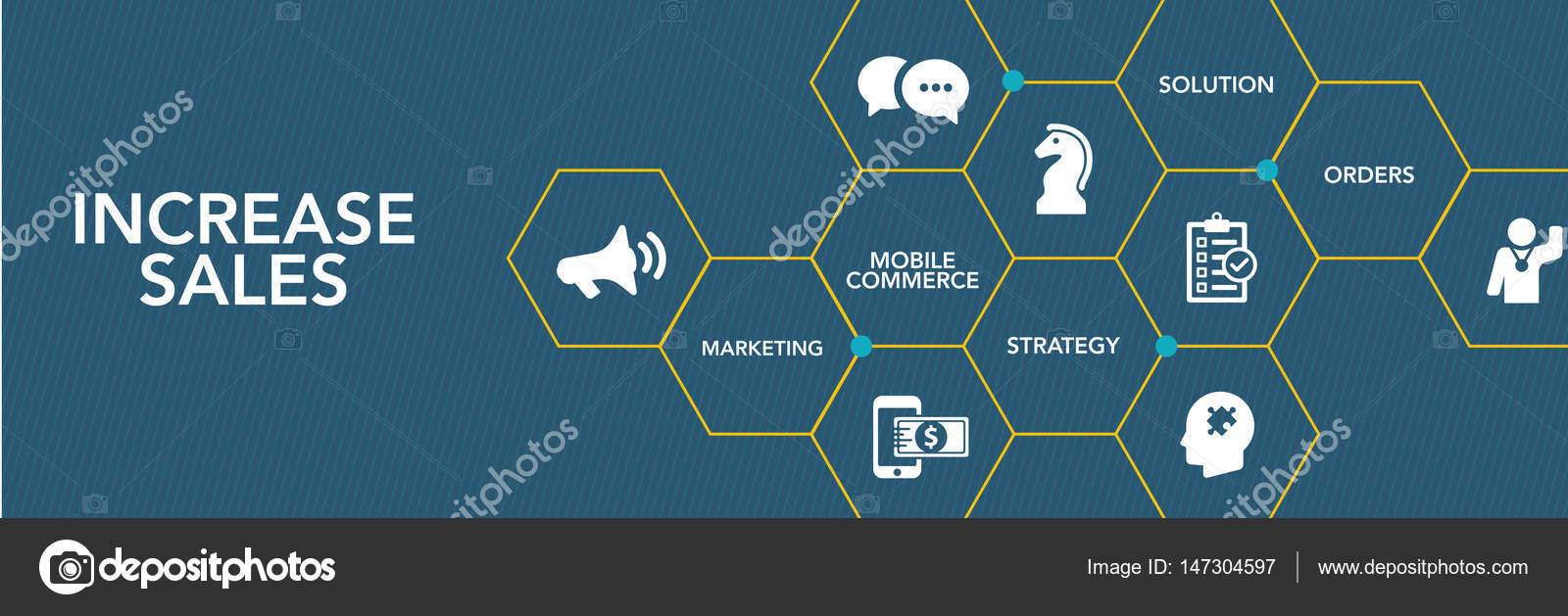 Increase Sales Icon Concept Stock Vector by ©garagestock 147304597